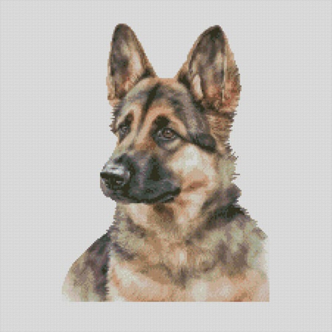 German Shepherd Dog 1 Cross Stitch Chart Instant Download PDF Pattern ...