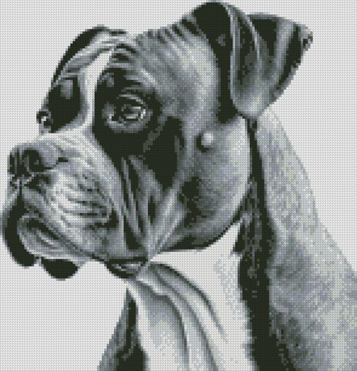 Boxer Dog 3 Counted Cross Stitch Chart or Complete Kit - Etsy