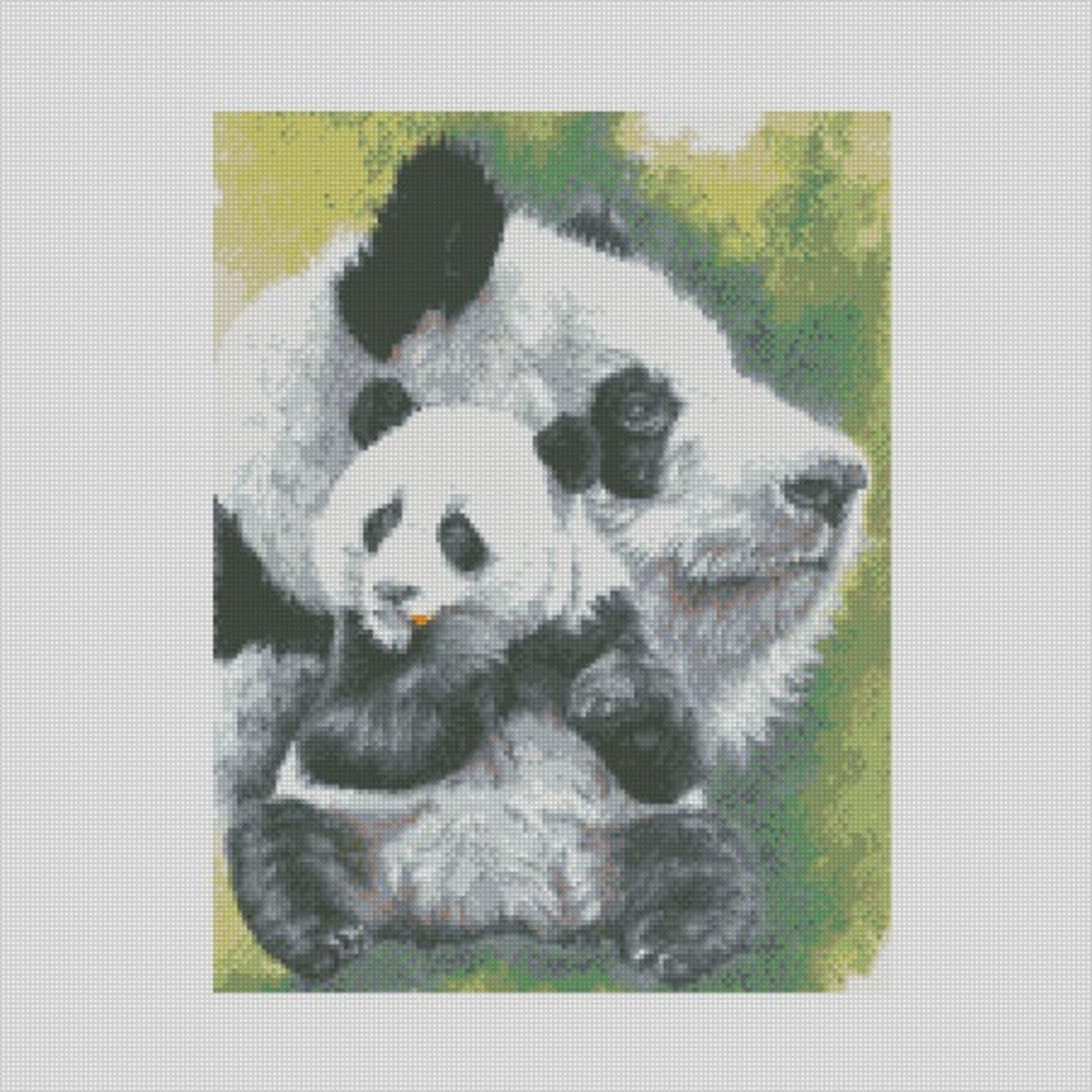 Giant Panda Rarified Counted Cross Stitch Chart or Complete Kit - Etsy