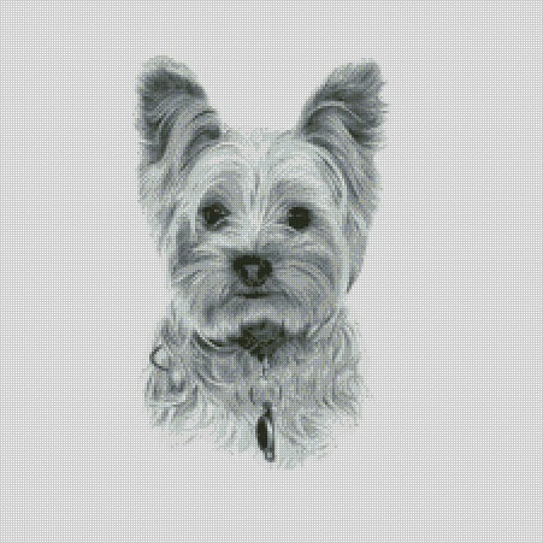 Yorkshire Terrier Dog Cross Stitch Chart Instant Download PDF Pattern ...