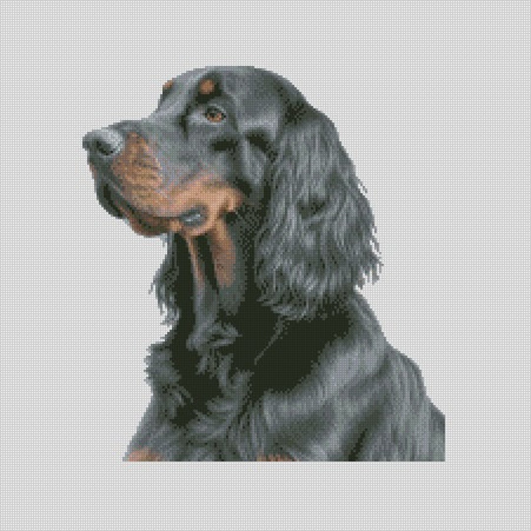 Gordon Setter Dog 1 Cross Stitch Chart Instant Download PDF Pattern ...