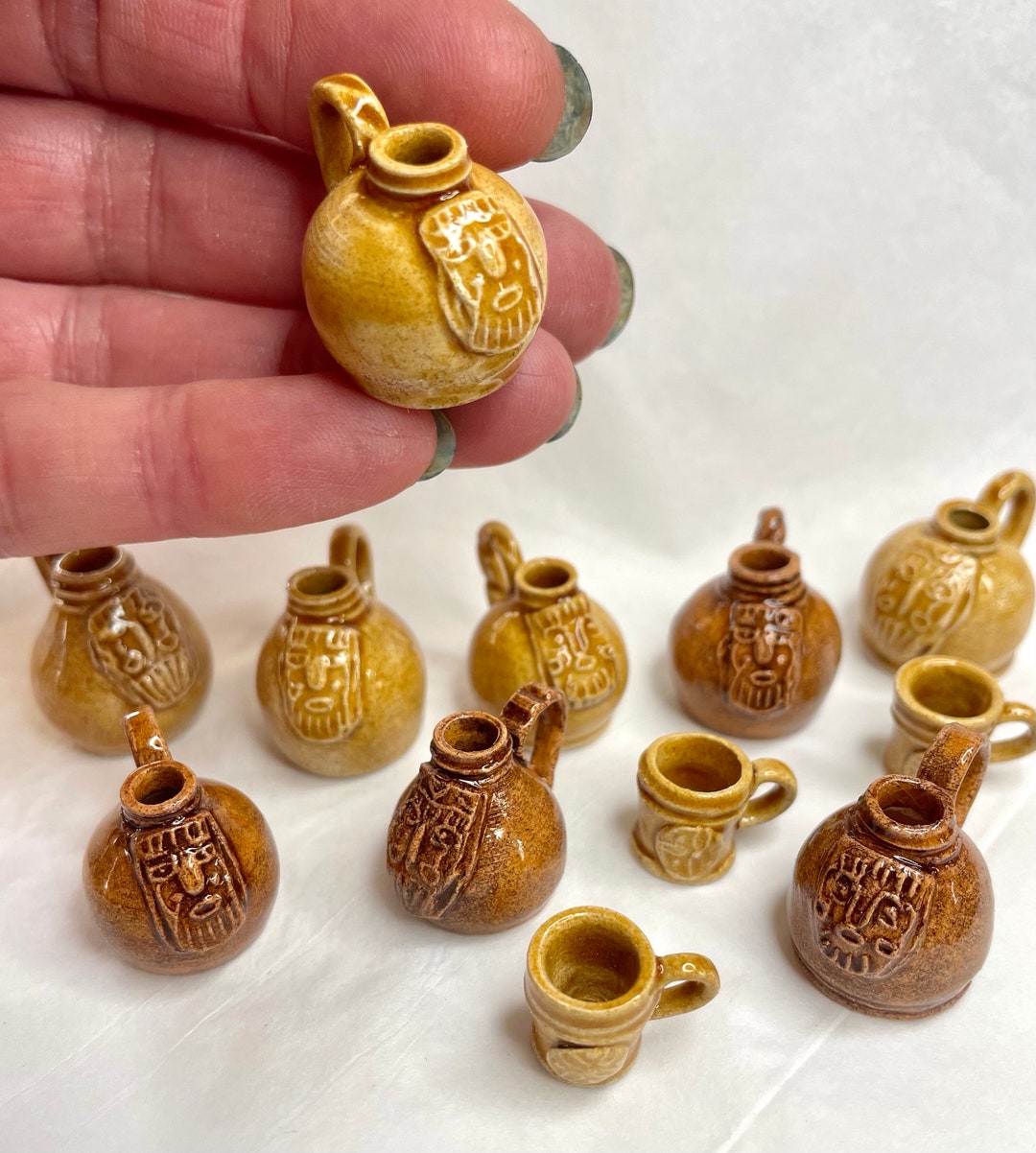 Bellarmine Jugs in Miniature - Etsy