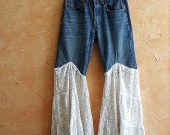 Boho jeans | Etsy