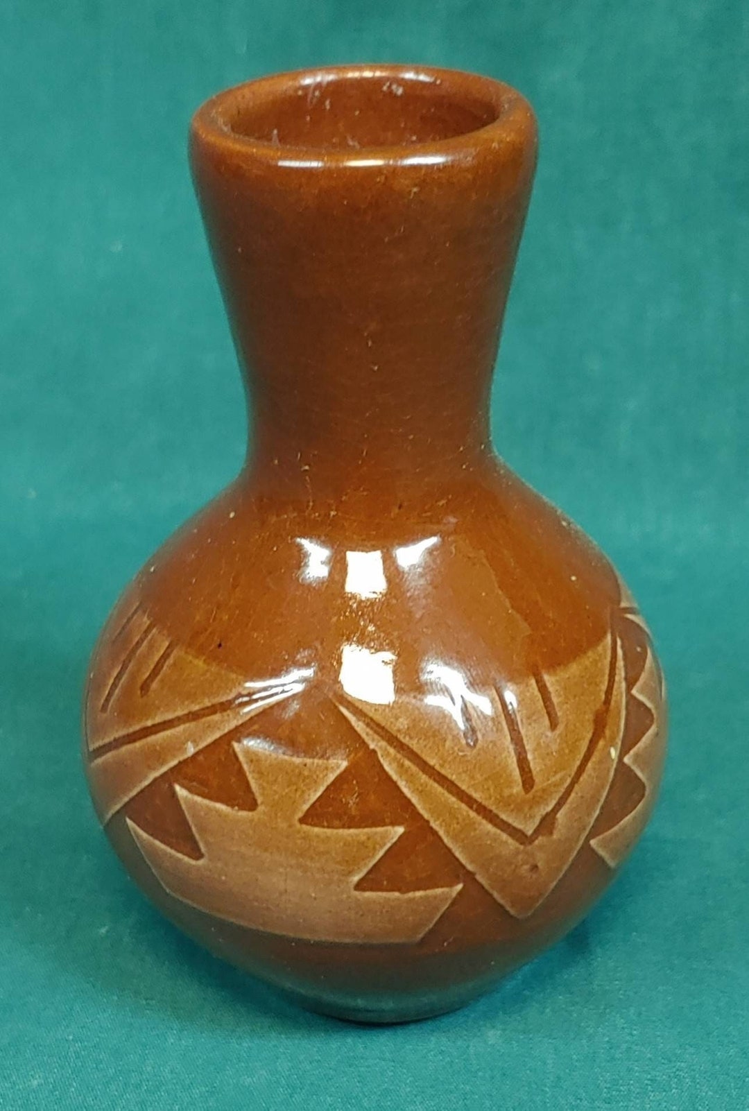 Old Vintage Handmade Native American Sioux Indian Art Pottery Vase ...