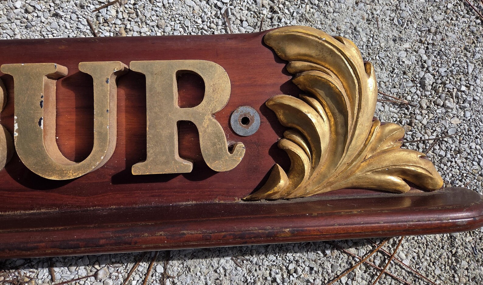 Old Vintage Handmade Teak Wood Yacht Nameplates Boat Name Boards Signs ...