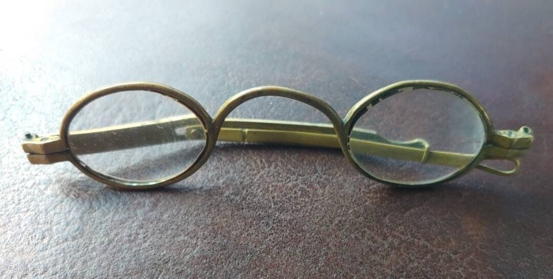 Antique Old Vintage Pre 1900 Early Optometry Optometrist Brass Frame ...