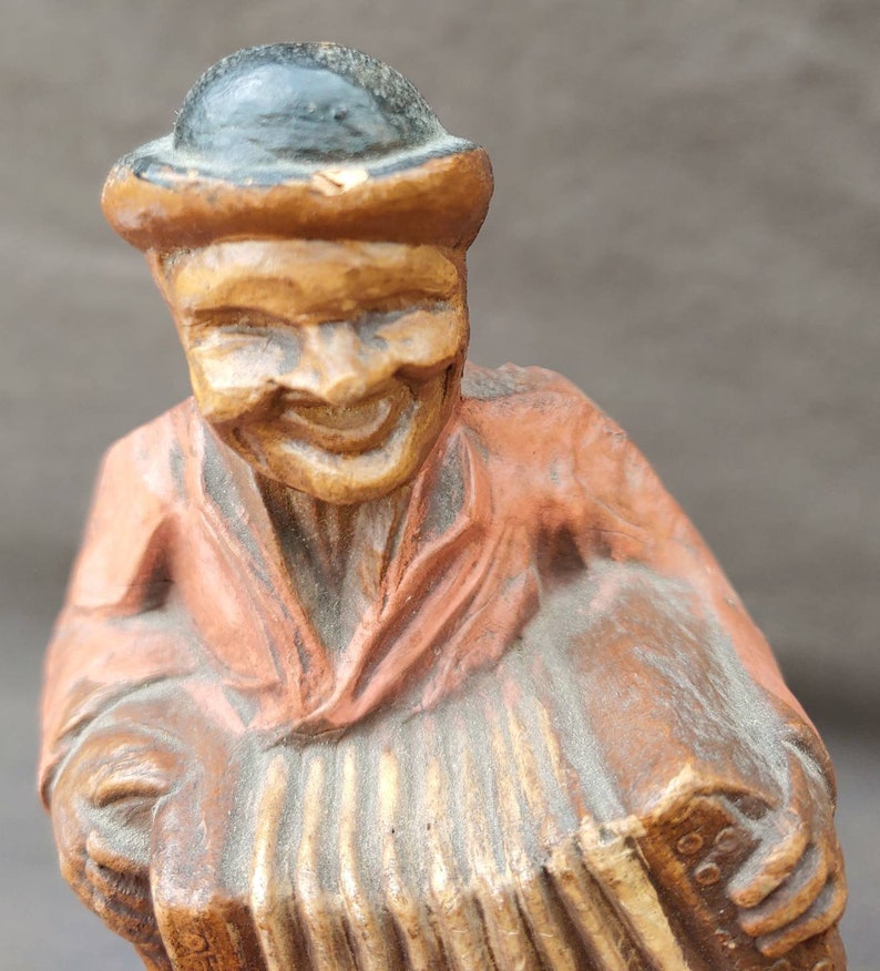 Old Vintage Syroco Composition Figure Figurine Hobo Musician - Etsy