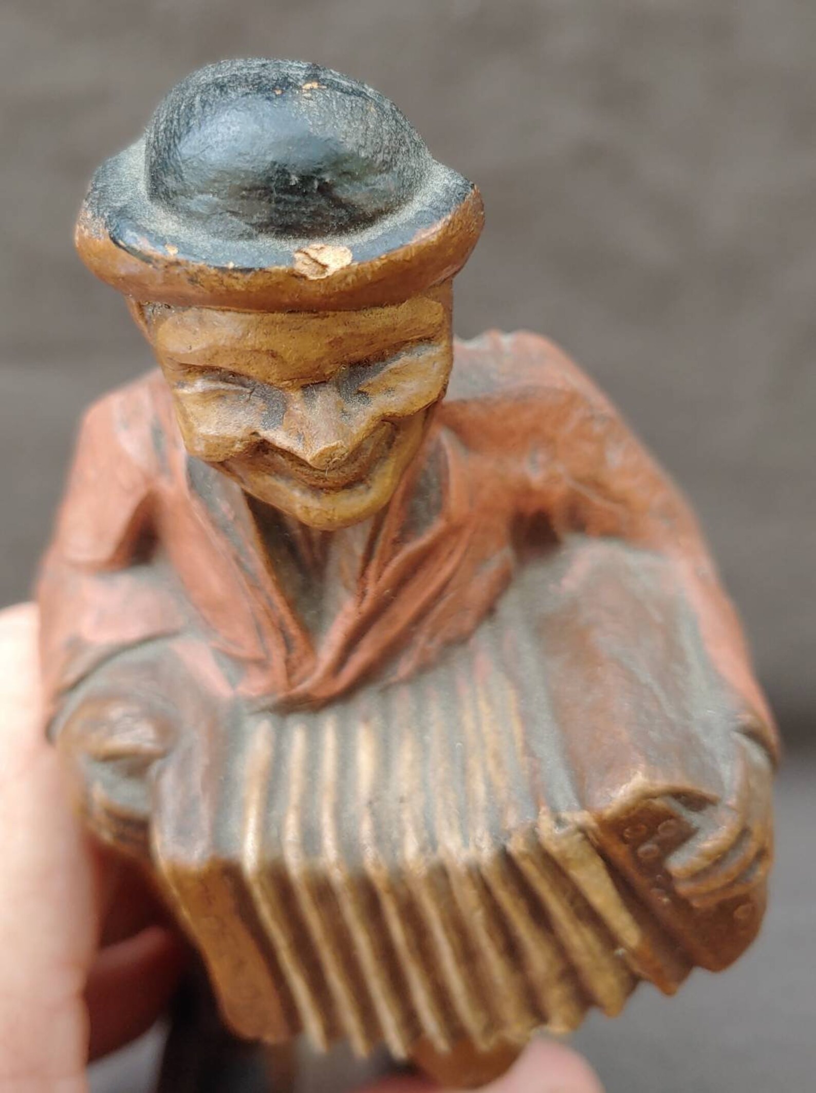 Old Vintage Syroco Composition Figure Figurine Hobo Musician | Etsy