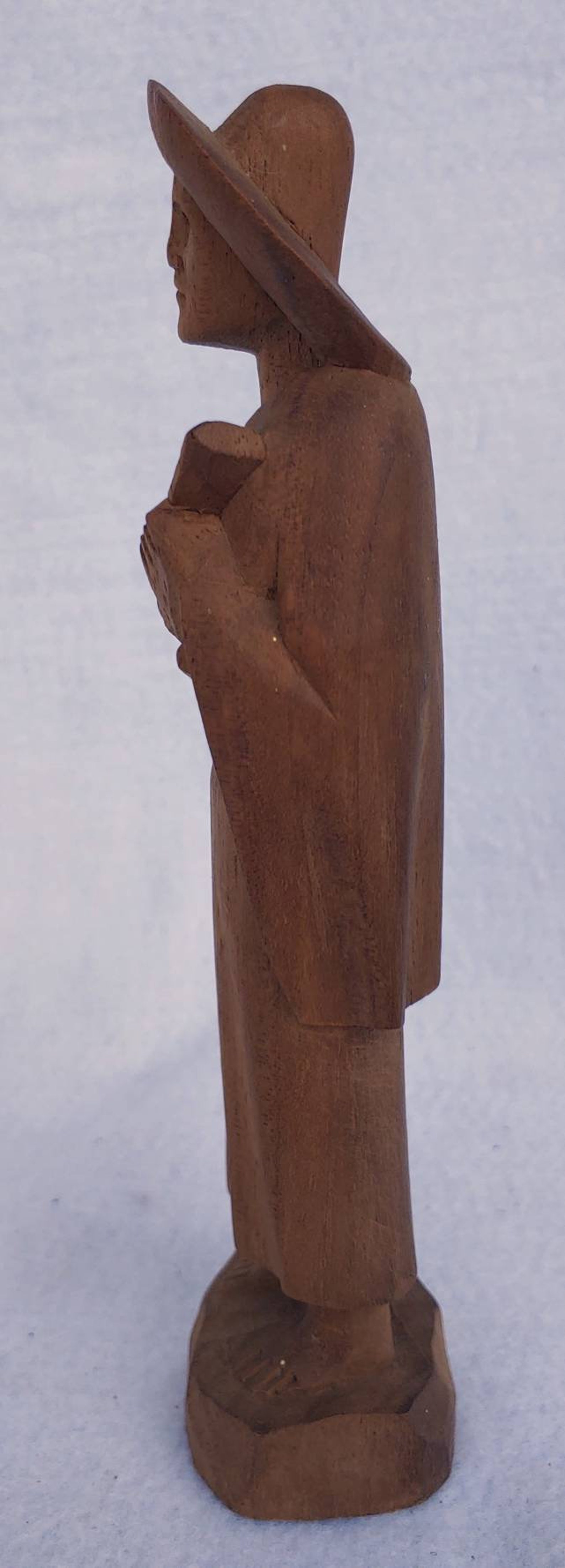 Vimtage Hand Carved Wooden Peruvian Figure Figurine Wood | Etsy