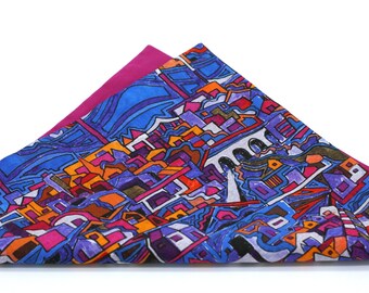 Fuchsia Pocket Square - Etsy