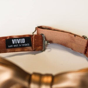 Copper Bow Tie, Vegan Leather Copper Bowtie, Metallic Bow Tie, Copper ...