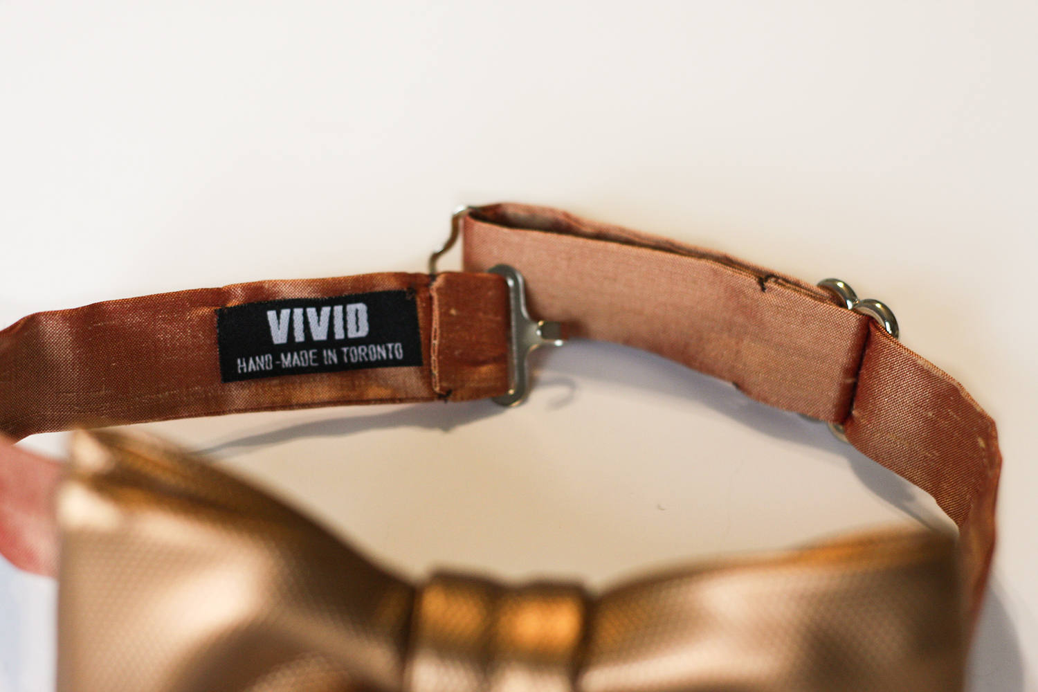 Copper Bow Tie Vegan Leather Copper Bowtie Metallic Bow Tie - Etsy