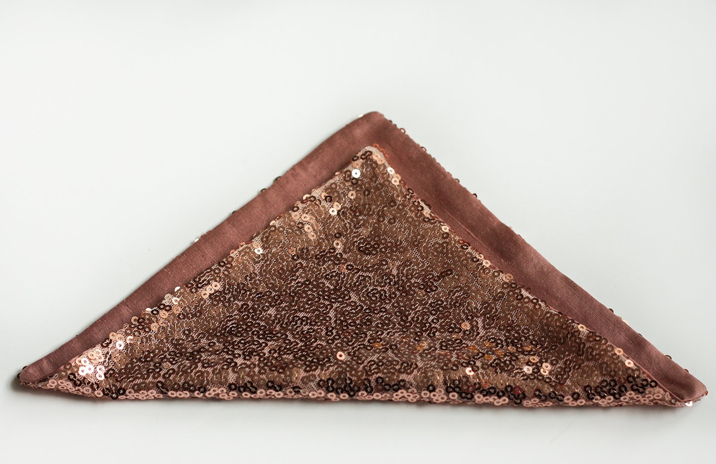 Rose Gold Pocket Square Sequin Pocket Square True Rose Gold | Etsy