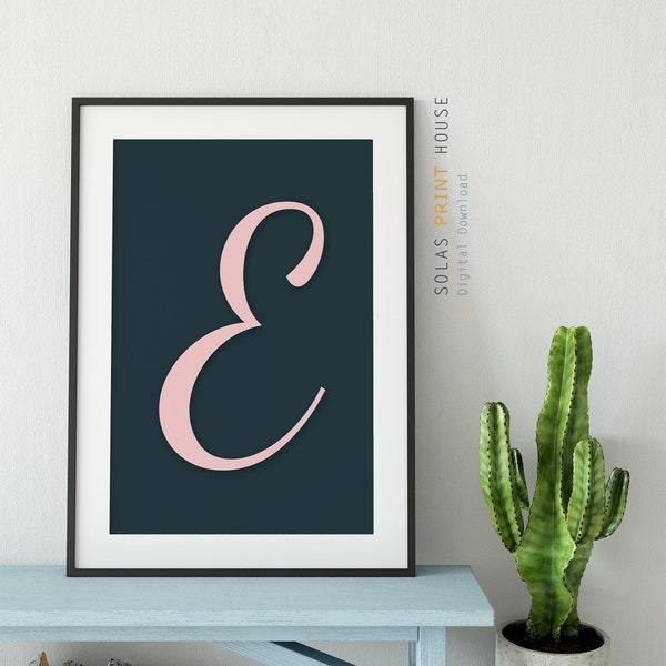 E Monogram - Etsy