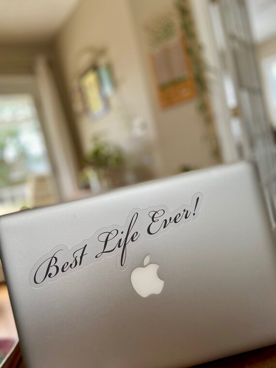 Best Life Ever Sticker Decal With Charcoal Gray Lettering - Etsy