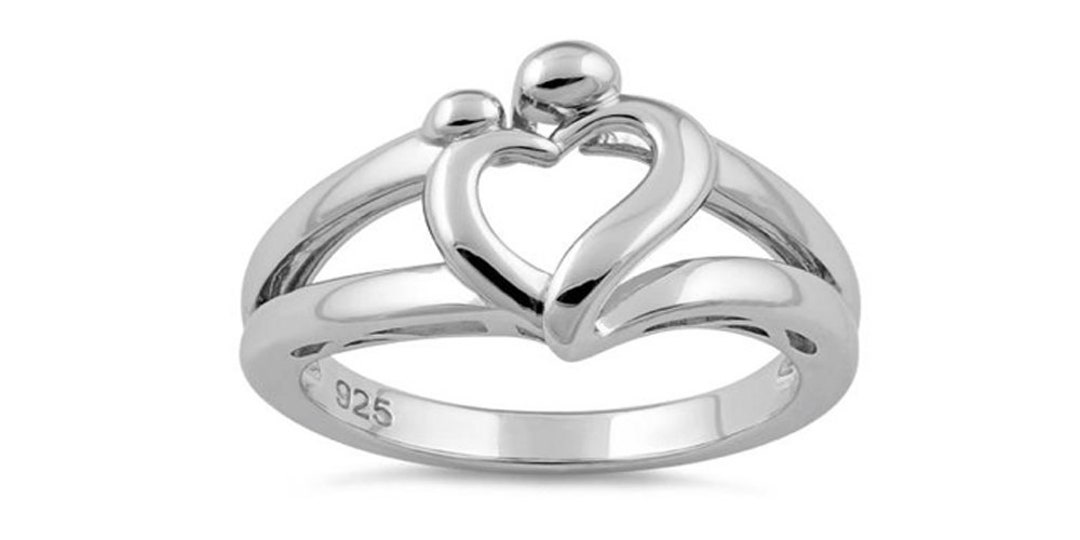 Sterling Silver Mother and Child Ring (R850) - Etsy