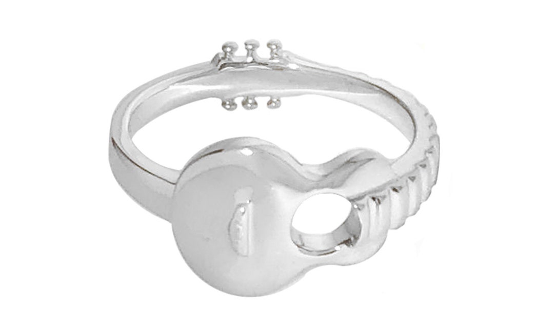 Sterling Silver Guitar Ring (R852) - Etsy