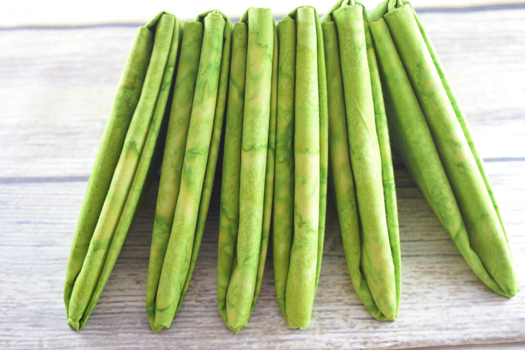 Bali Lime Green 100% Cotton Batik Fabric by Rhinetex - Fat Quarter ...