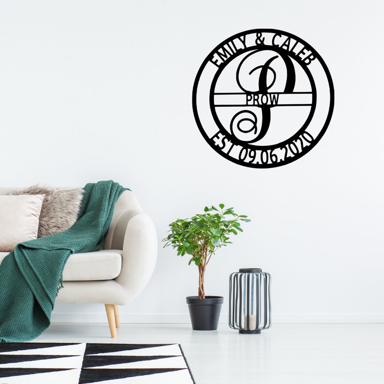 Personalized Elaborate Family Name Metal Sign Metal Wall Art - Etsy