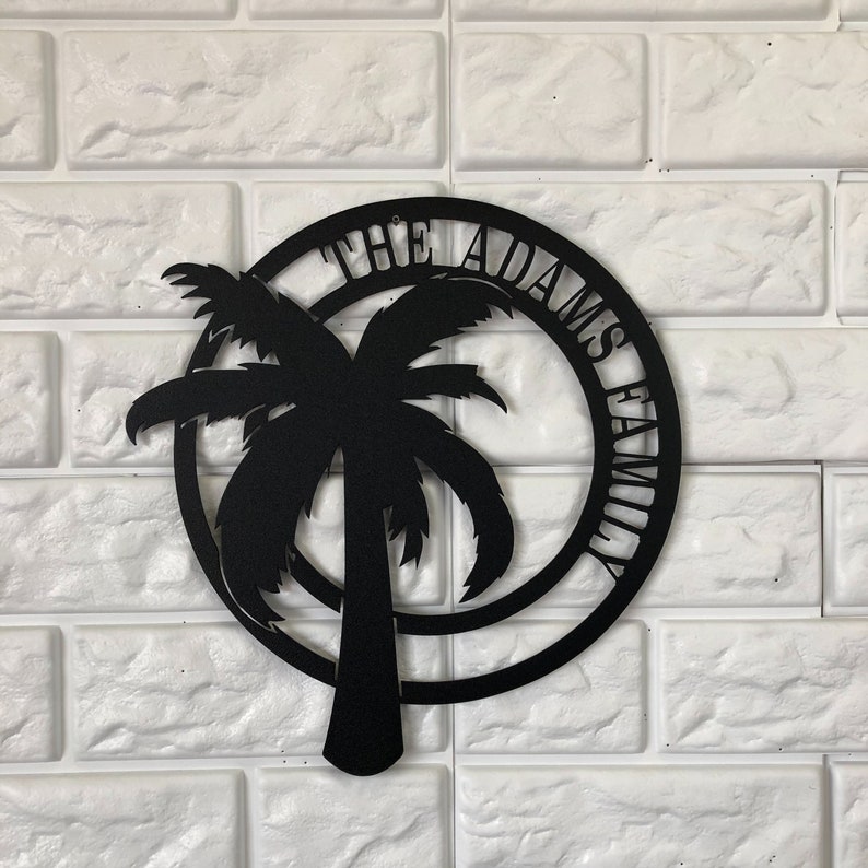 Personalized Palm Tree Metal Sign Beach House Signs Door Etsy UK personalized-palm-tree-metal-sign-beach-house-signs-door-etsy-uk