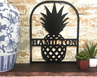 Metal pineapple sign | Etsy
