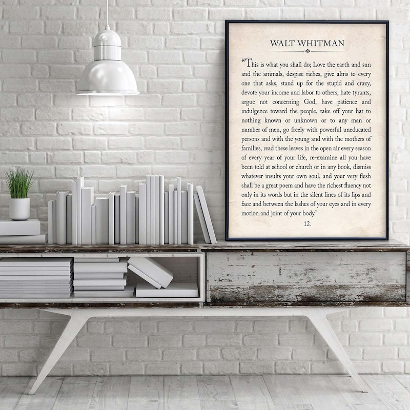Walt Whitman - Etsy