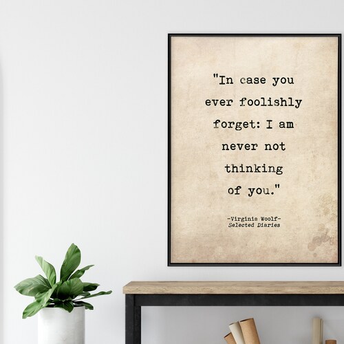 Romantic Quote Poster. in Case You Every Foolishly Forget - Etsy