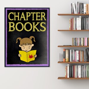 Chapter Books Customizable Library Print. Choose Fine Art Paper ...