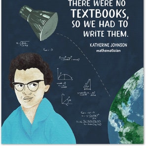 Katherine Johnson Mathematics Science STEM/STEAM Art Print. Matte Paper ...