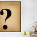 Question Mark Writing Punctuation and Grammar Art Print. - Etsy