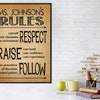 Classroom Rules Subway Sign, Personalized Art Print for Classroom ...
