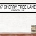 Mary Poppins Cherry Tree Lane Literary Street Sign. Fine Art | Etsy