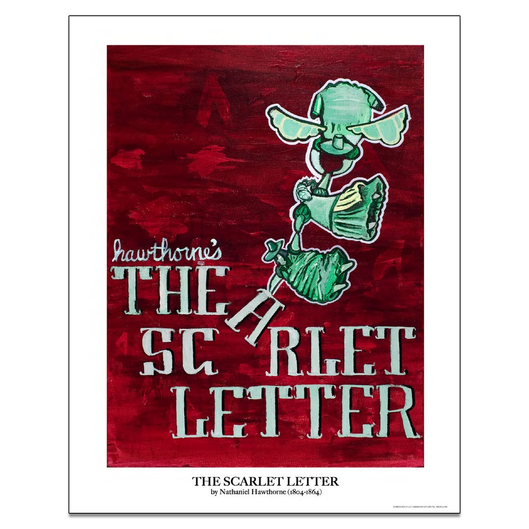 The Scarlet Letter Graffiti-style Classics - Literary Art Poster ...