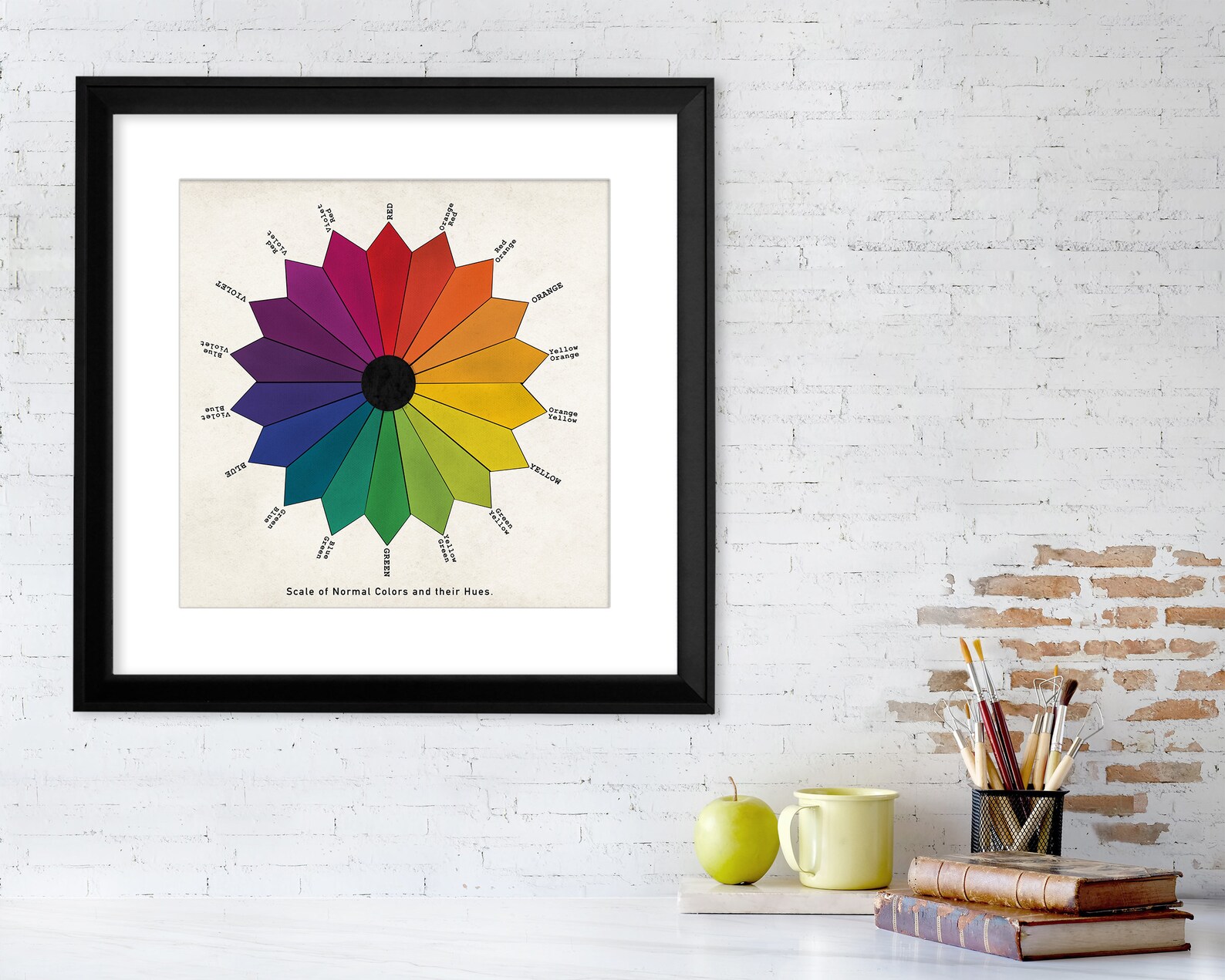 Vintage Color Wheel Print for Art Studio Classroom or Home. - Etsy