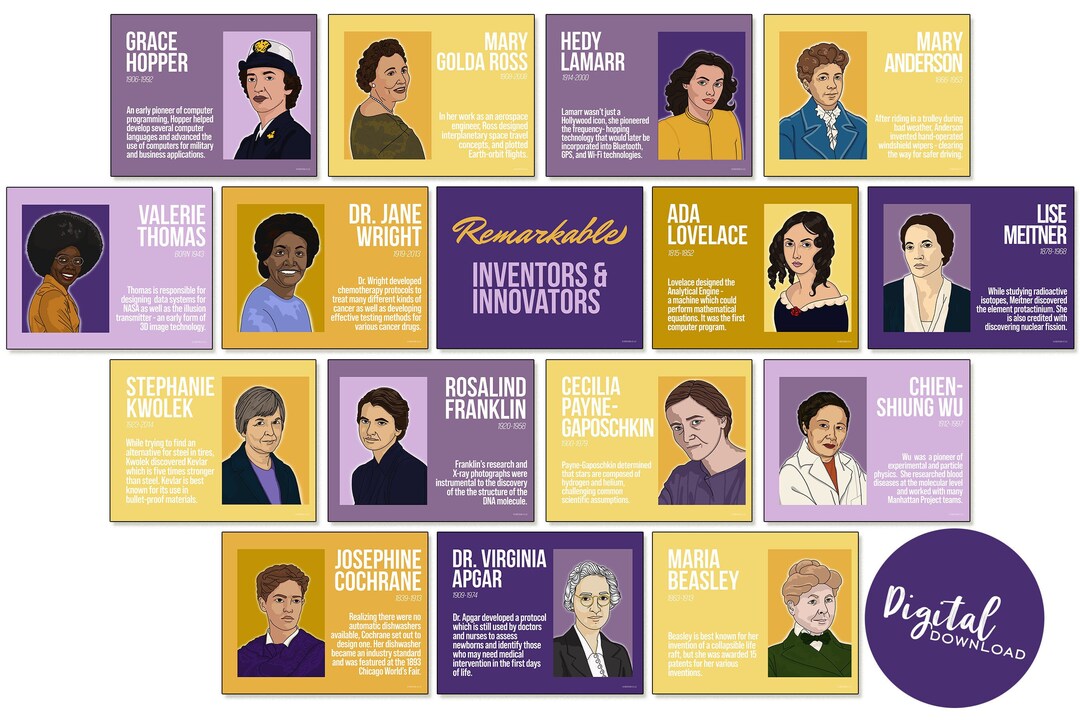 Remarkable Innovators and Inventors - Women of STEM/STEAM Classroom ...