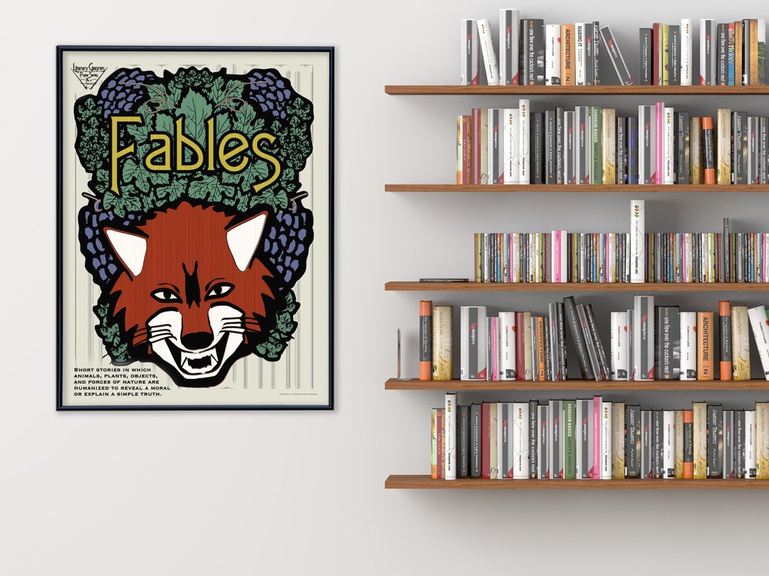 Fables Literary Genre. Educational Classroom Poster. Fine Art Paper ...