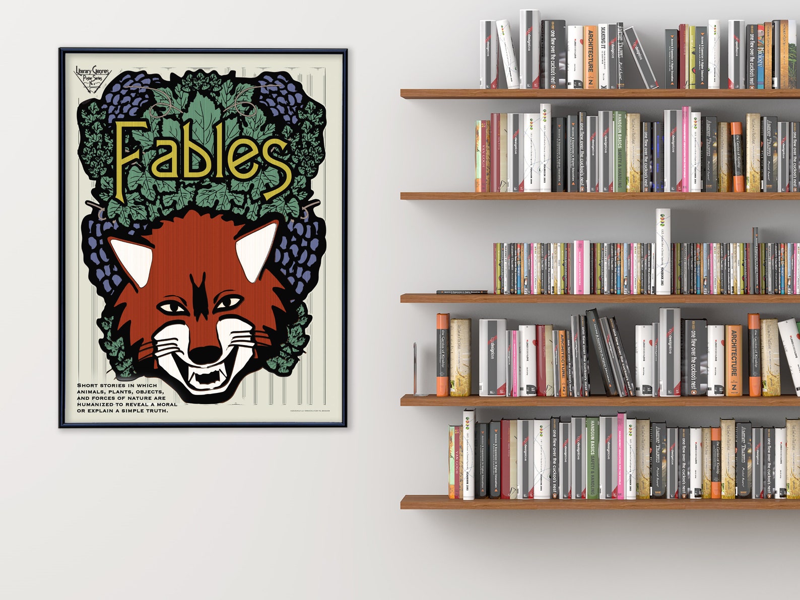 Fables Literary Genre. Educational Classroom Poster. Fine Art - Etsy