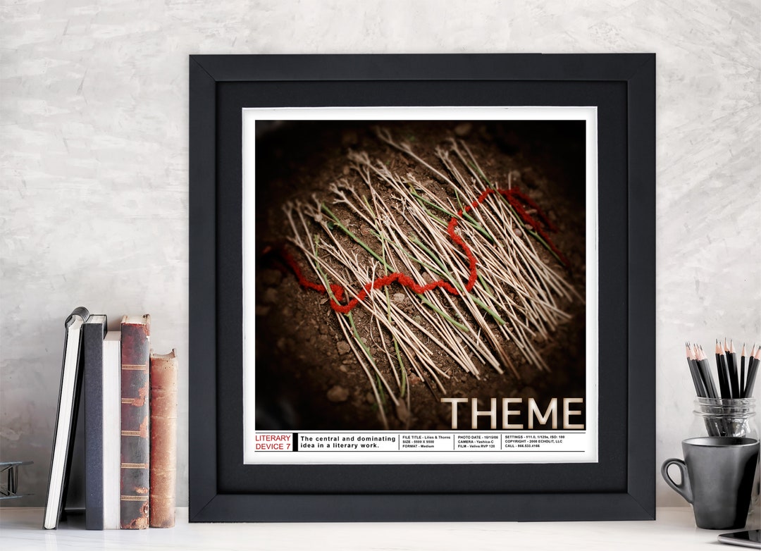 Literary Device Theme Poster. for Classroom Office Home or - Etsy