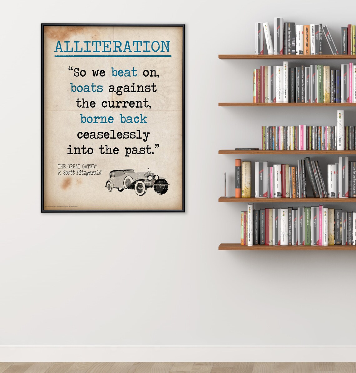 Great Gatsby Alliteration Quote Educational Art Print - Etsy
