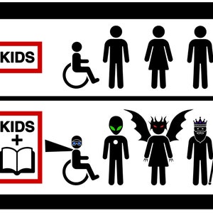 Kids on Books Sign Style Fine Art Print. Multiple Sizes and Styles for ...