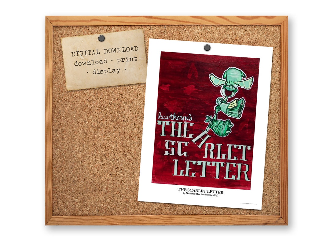 The Scarlet Letter Graffiti-style Classics Literary Art Poster DIGITAL ...