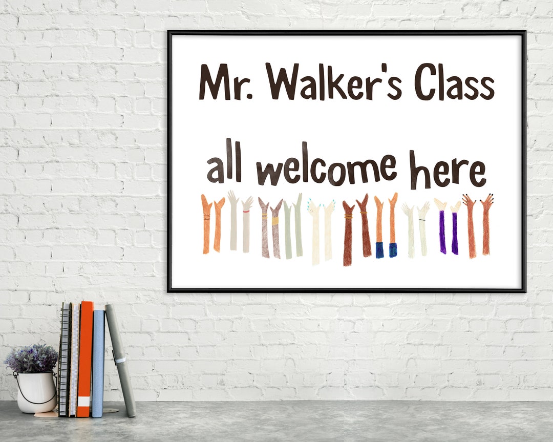All Welcome Customized Art Print. Diversity and Inclusivity Poster ...
