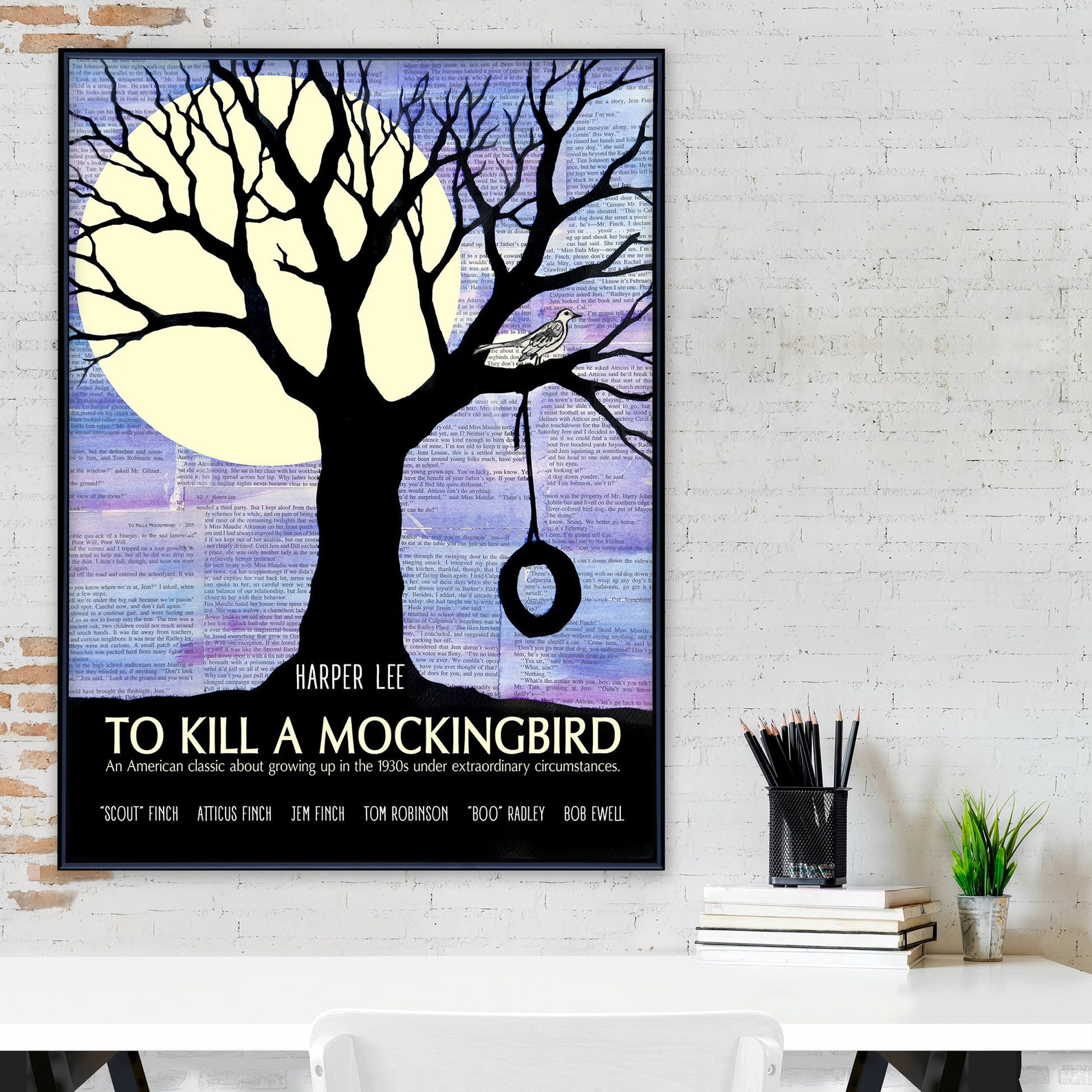 To Kill a Mockingbird Harper Lee Classic Novel Literary - Etsy
