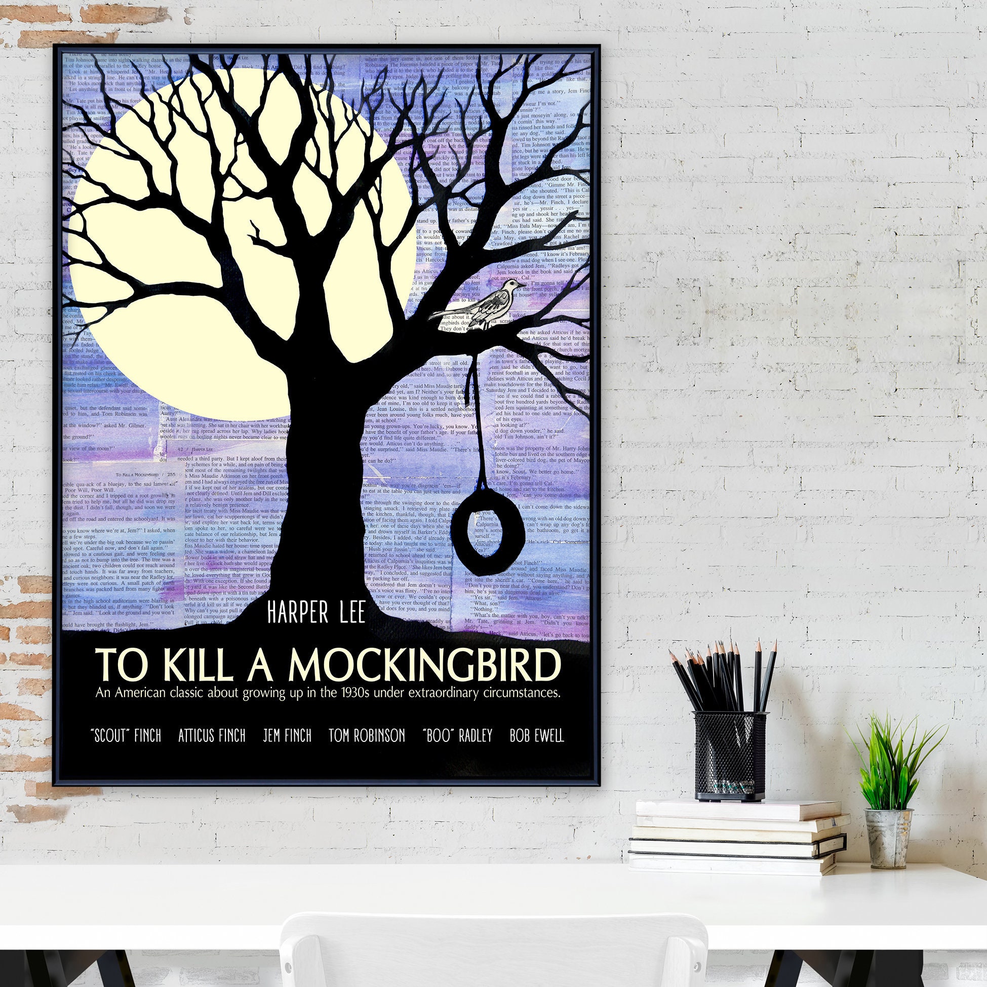 To Kill A Mockingbird Tree Drawing