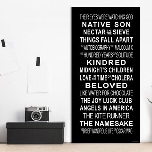 Diverse Literature Subway Sign, Literary Poster, for Classroom, Office ...