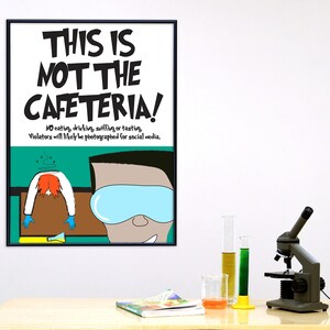 Science Lab Safety Poster Set. Plain Paper, Laminated, or Framed ...
