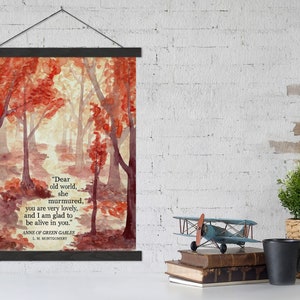 Children’s Vintage Style Literary Watercolor Art Print Quote Set. Fine ...