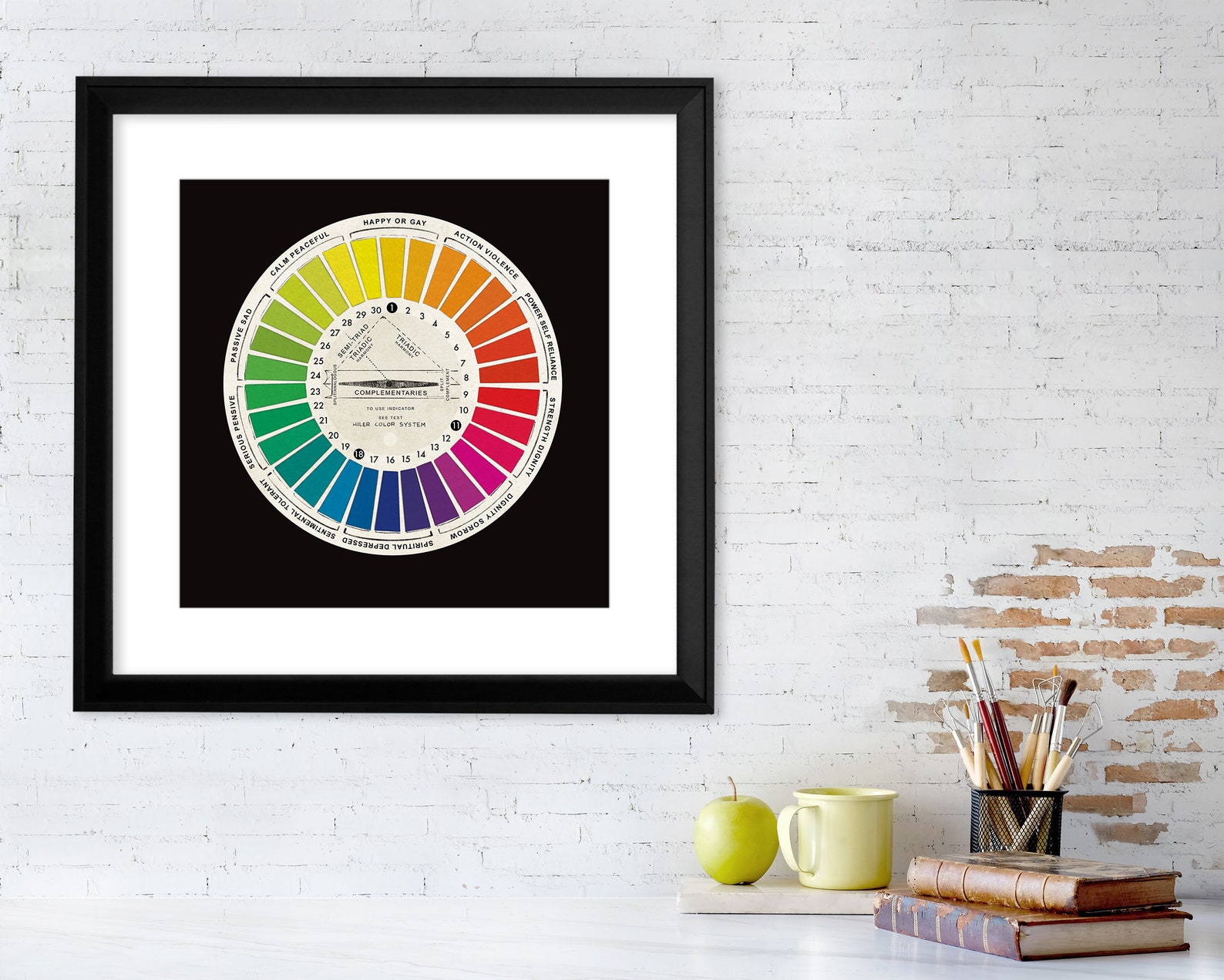 Vintage Color Wheel Print for Art Studio Classroom or Home. - Etsy