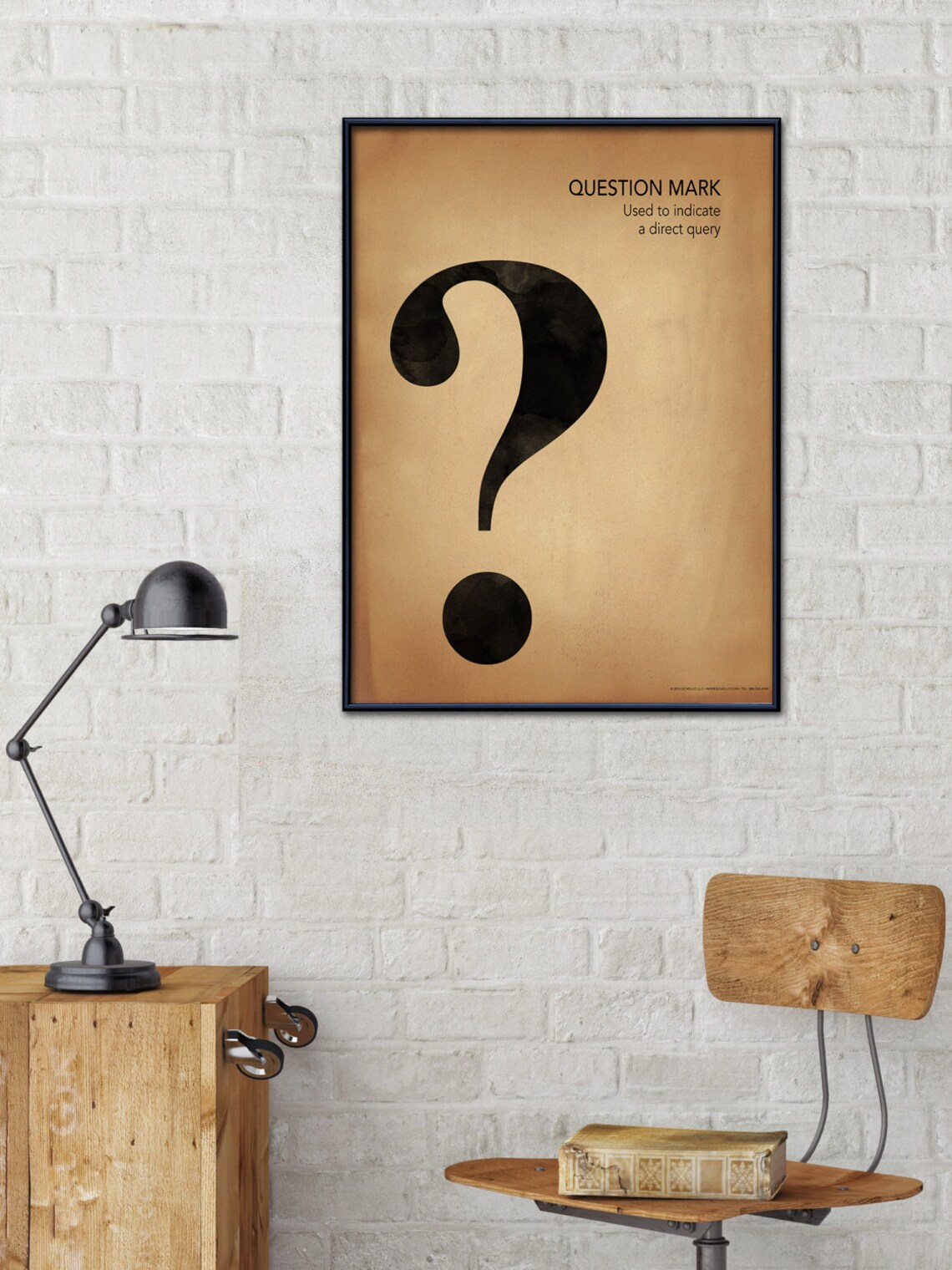 Question Mark Writing Punctuation and Grammar Art Print. - Etsy