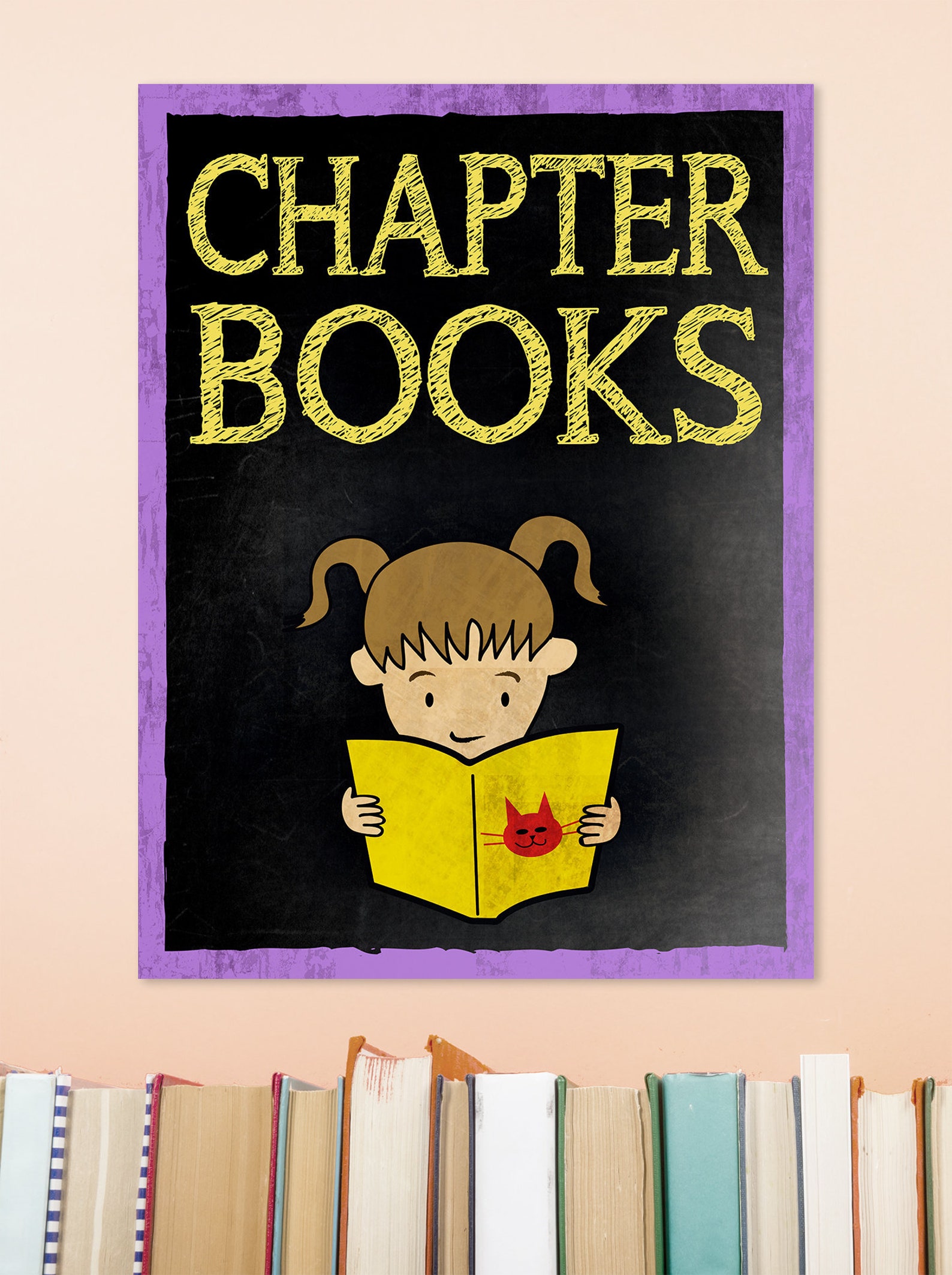 Chapter Books Customizable Library Print. Choose Fine Art - Etsy